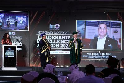 IMarEST | Charting Excellence: IMC Honors IMarEST UAE Secretary with Prestigious Doctorate Award